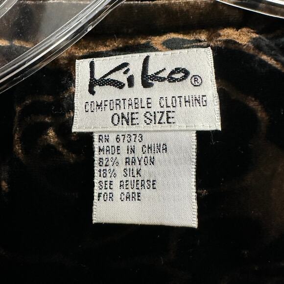 Kiko | Tops | Kiko Women Floral Velvet Jacket One Size Boho Goth ...